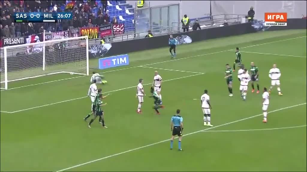 Сассуоло - Милан 2:0 видео