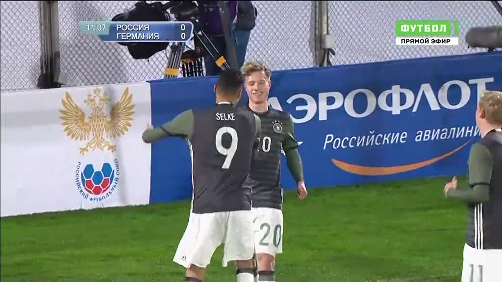 Россия U-21 - Германия U-21 0:2 видео