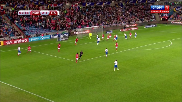 Норвегия - Италия 0:2 видео