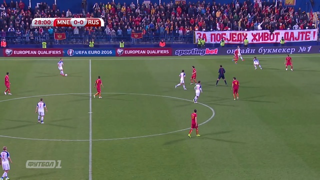 Черногория - Россия 0:3 (матч прерван при счете 0:0) видео