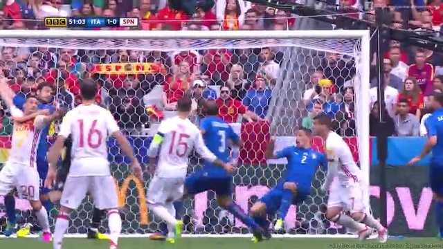 Италия - Испания 2:0 видео