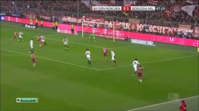 Бавария - Боруссия Менхенгладбах 0:2 видео