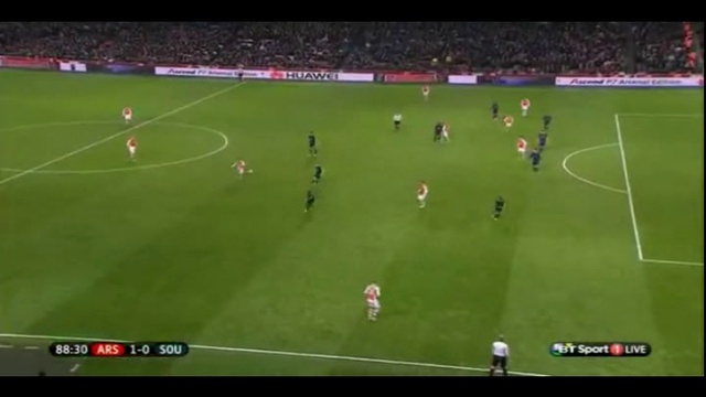 Arsenal 1-0 Southampton - Golo de A. Sánchez (89min)
