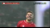 Liverpool 3-2 Tottenham - Goal by S. Gerrard (53')