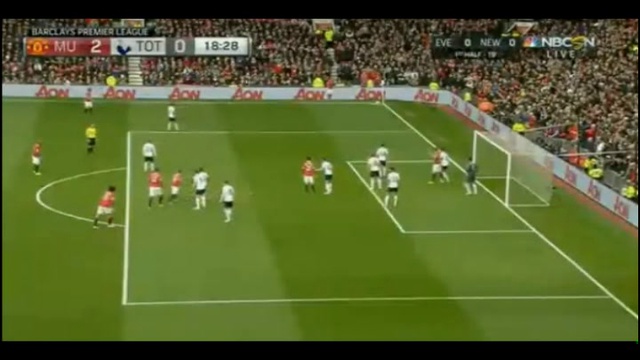 Man Utd 3-0 Tottenham - Goal by M. Carrick (19')