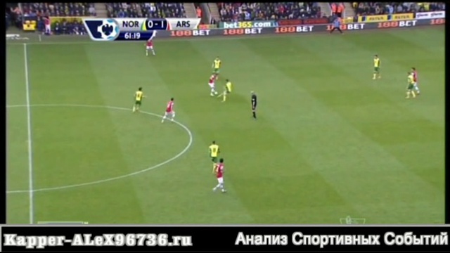 Норвич - Арсенал 0:2 видео