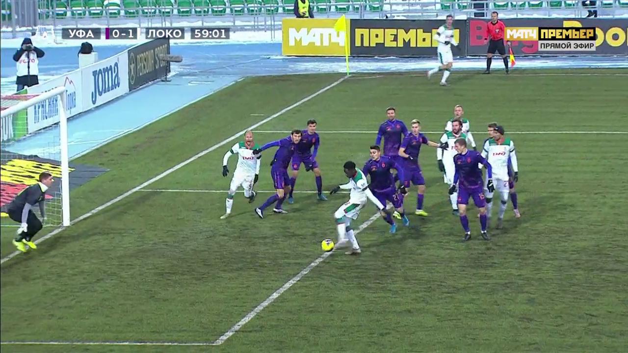 Уфа - Локомотив 1:1 видео