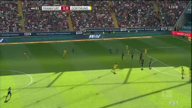 Айнтрахт Франкфурт - Боруссия Дортмунд 1:0 видео