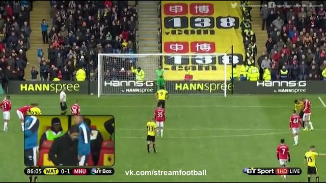 Уотфорд - Манчестер Юнайтед 1:2 видео