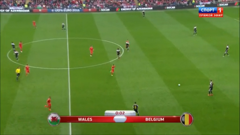 Уэльс - Бельгия 1:0 видео