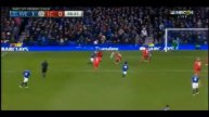 Everton 2-2 Leicester - Goal by S. Naismith (57')