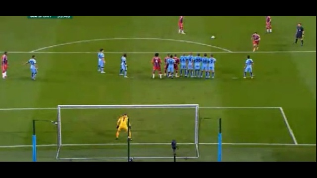 Man City 3-2 Bayern München - Goal by Xabi Alonso (40')