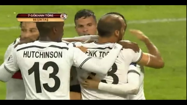 Beşiktaş 1-1 Asteras - Gól de G. Töre (33min)