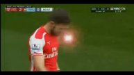 Arsenal 3-0 West Ham United - Golo de O. Giroud (45+1min)