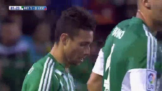 Real Betis 1-0 Levante - Golo de Rubén Castro (81min)