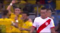 Brazil 3-0 Peru - Goal by Filipe Luis (77')