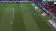 Granada 0-2 Atlético - Goal by D. Godín (20')