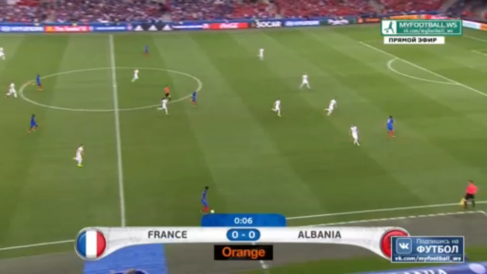 Франция - Албания 2:0 видео