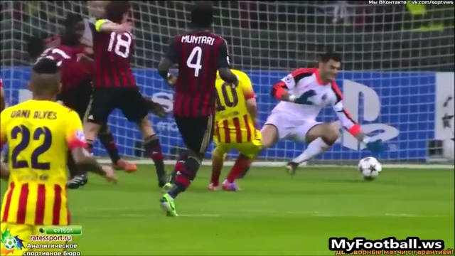 Милан - Барселона 1:1 видео