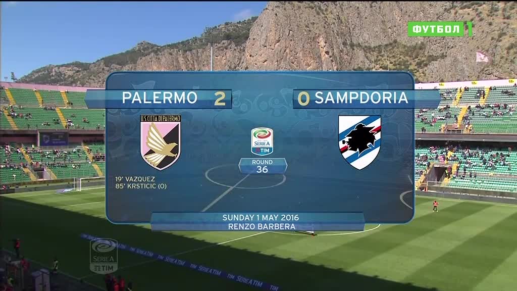 Палермо - Сампдория 2:0 видео