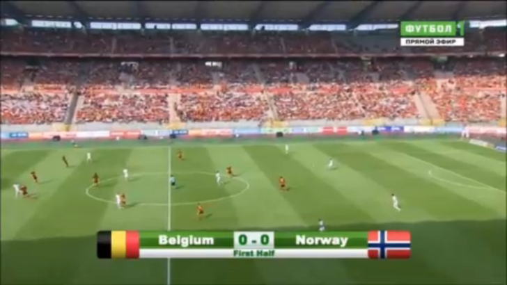 Бельгия - Норвегия 3:2 видео