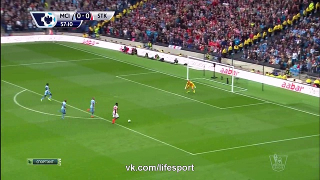 Манчестер Сити - Сток Сити 0:1 видео
