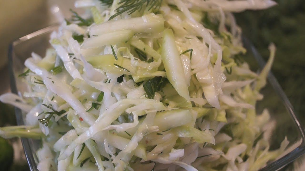 Салат из кабачков капусты