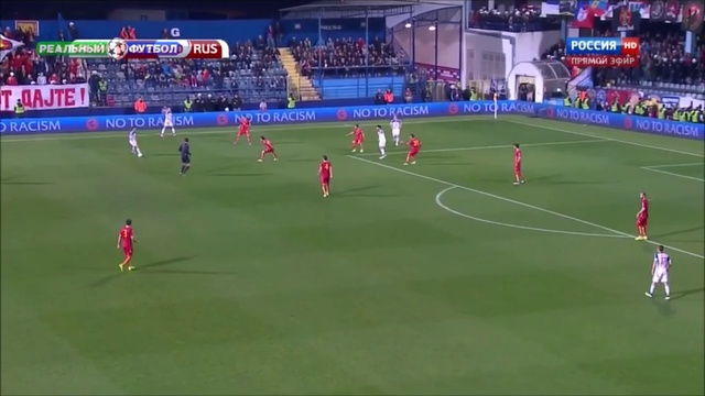 Черногория - Россия 0:3 (матч прерван при счете 0:0) видео