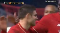 Liverpool 2-1 Bordeaux - Golo de J. Milner (38min)