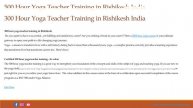 200 Hour yoga teacher training in rishikesh