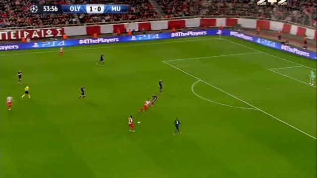 Олимпиакос - Манчестер Юнайтед 2:0 видео
