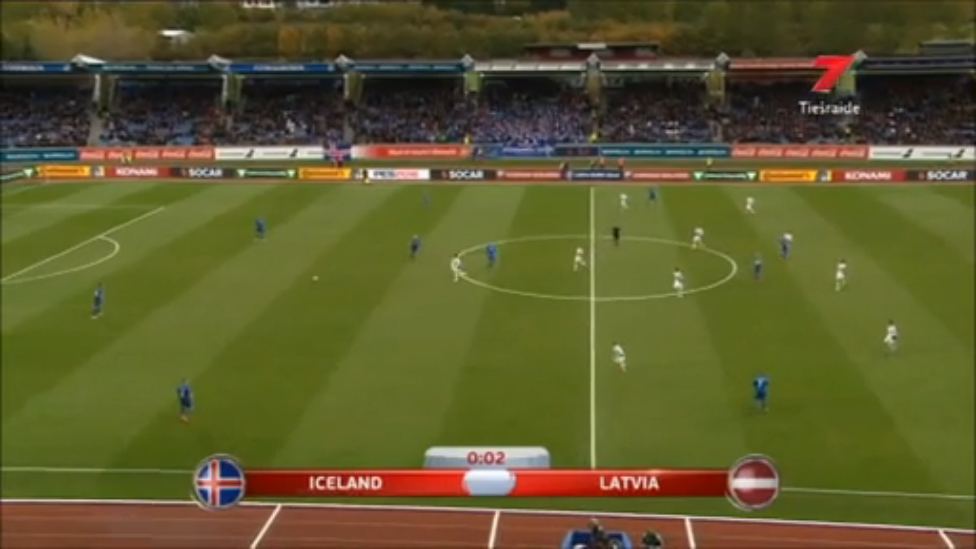 Исландия - Латвия 2:2 видео