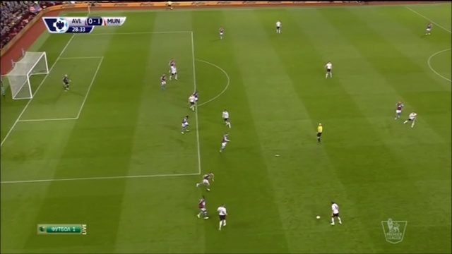 Астон Вилла - Манчестер Юнайтед 0:1 видео