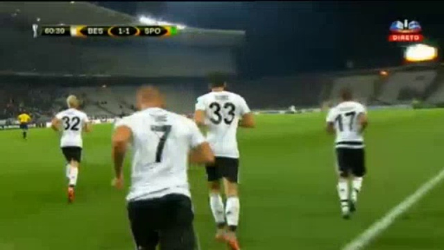 Beşiktaş 1-1 Sporting - Gól de G. Töre (61min)