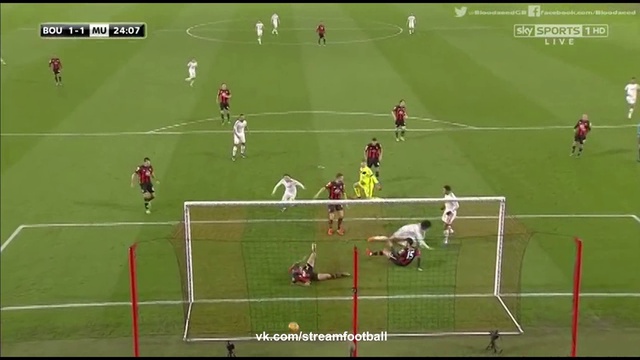Борнмут - Манчестер Юнайтед 2:1 видео