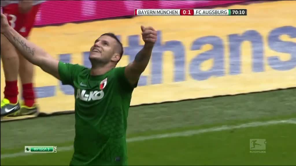 Бавария - Аугсбург 0:1 видео