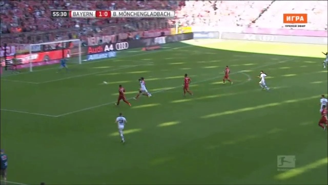 Бавария - Боруссия Менхенгладбах 1:1 видео