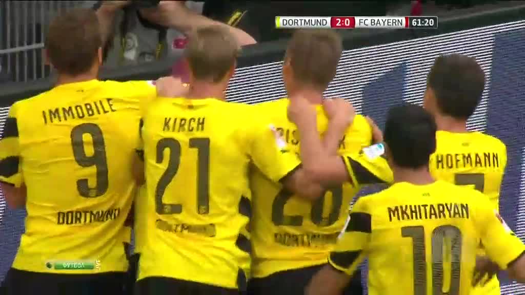 Боруссия Дортмунд - Бавария 2:0 видео