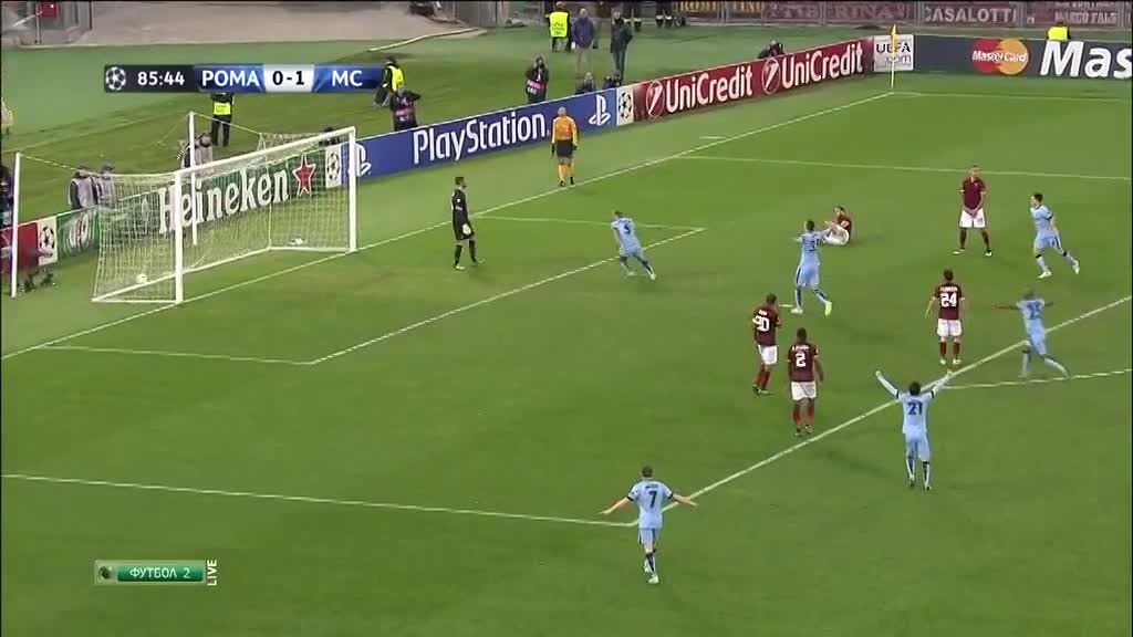 Рома - Манчестер Сити 0:2 видео