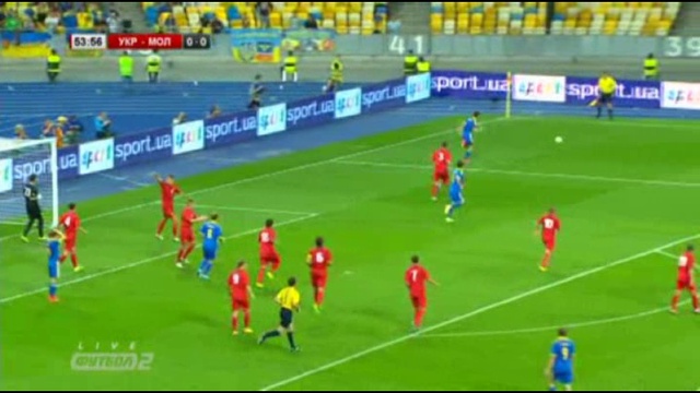 Украина - Молдова 1:0 видео