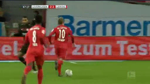 Bayer Leverkusen 2-3 RB Leipzig - Golo de E. Forsberg (67min)