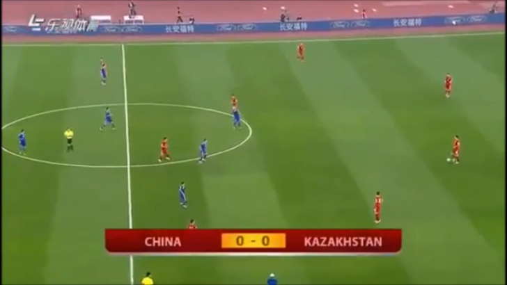 Китай - Казахстан 0:1 видео