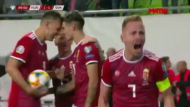 Hungary 1-2 Slovakia   ( UEFA Euro 2020 qualifying )
