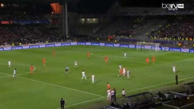 Lyon 0-1 Valencia - Goal by S. Feghouli (42')