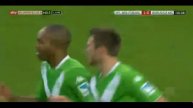 Wolfsburg 1-0 Borussia M'gladbach - Golo de R. Knoche (12min)