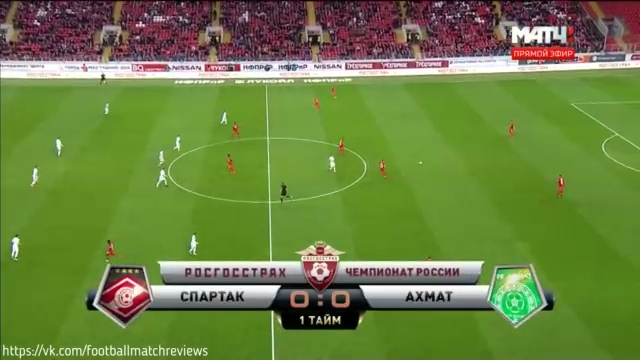 FK Spartak Moscow 1-3 FK Akhmat Grozny