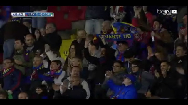 Levante 1-0 Córdoba - Gól de David Barral (41min)