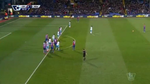 Crystal Palace 5-1 Newcastle - Goal by Y. Bolasie (47')
