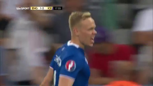 Англия - Исландия 1:2 видео