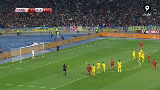 Украина - Испания 0:1 видео